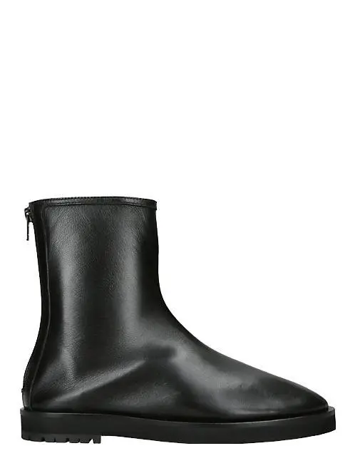 Dear Frances Joss Leather Ankle Boots - Black