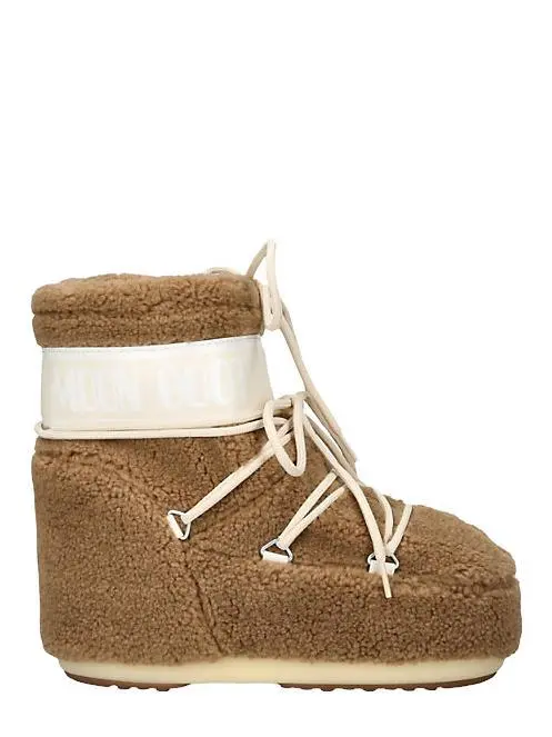 Moon Boot Icon Low Fleece Snow Boots - Camel