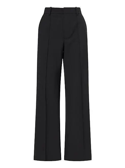 FRAME The City Straight-leg Trousers - Black