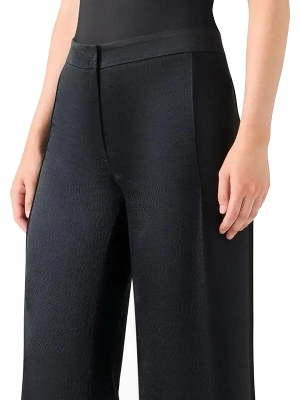 Akris Celeste Wide-leg Pants - Black