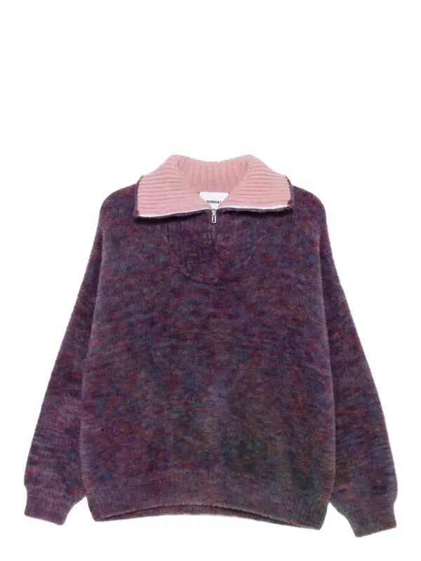 BONSAI Half-zip Sweater - Purple