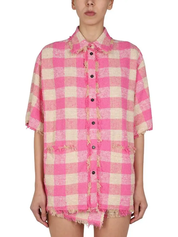 MSGM Check Pattern Jacket - Pink