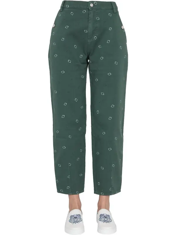 Kenzo Printed Pants - Green