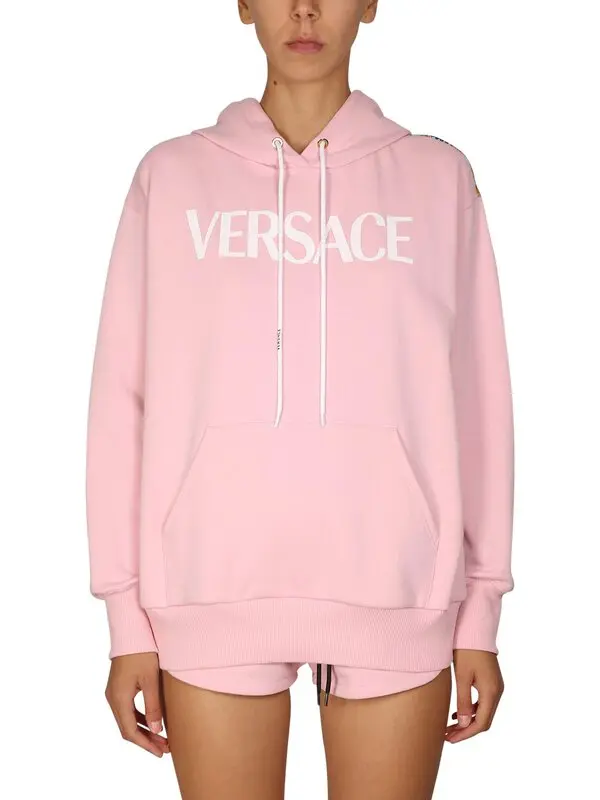 Versace Logo Hoodie - Pink