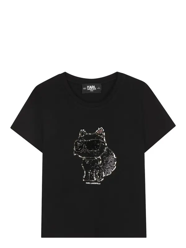 Karl Lagerfeld Logo T-shirt - Black