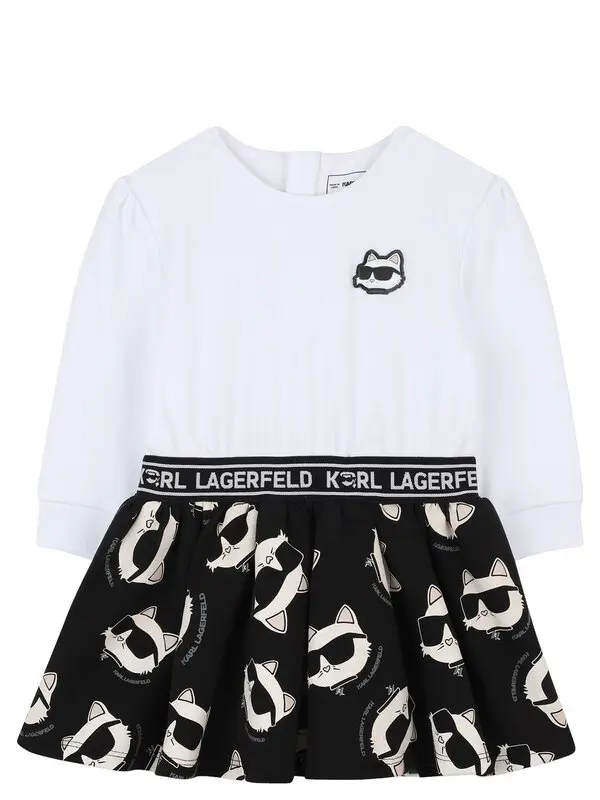 Karl Lagerfeld Dress With Logo - White