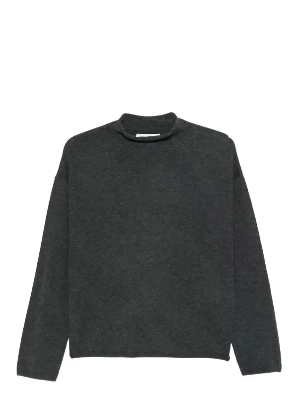 Marc O'polo Knitted Mock-neck Sweater - Grey