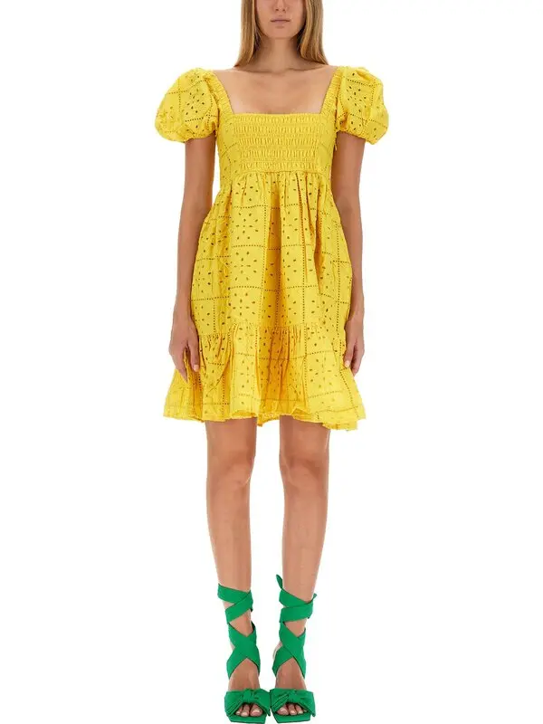 GANNI Mini Dress - Yellow