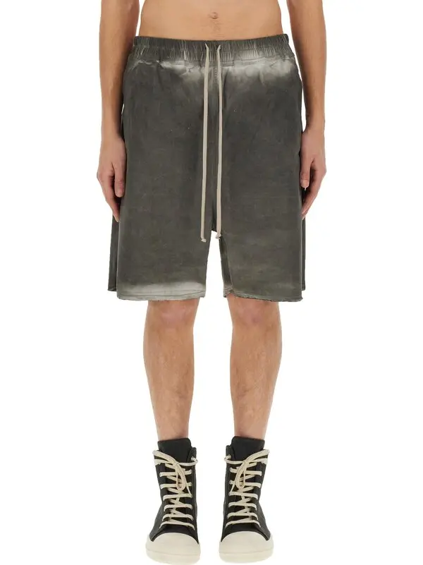 Rick Owens Denim Bermuda Shorts - Beige