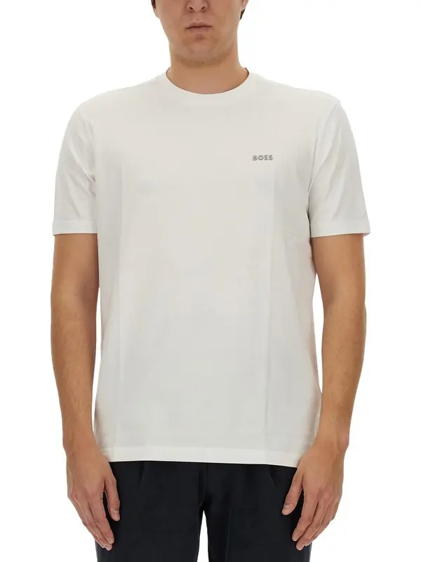 BOSS T-shirt With Logo - White