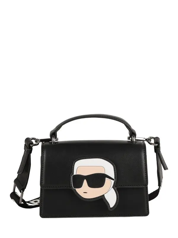 Karl Lagerfeld Handbag With Logo - Black