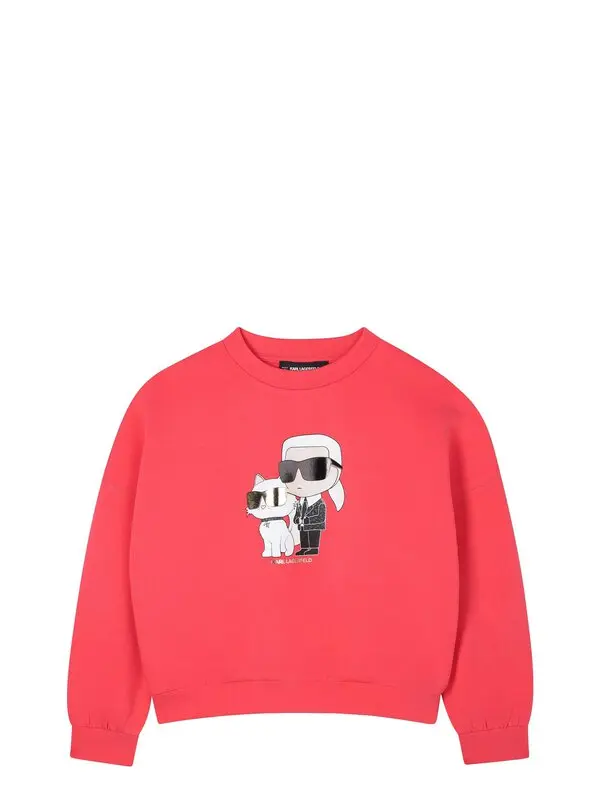 Karl Lagerfeld Logo Sweatshirt - Red