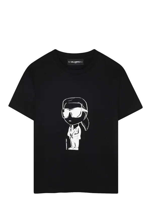 Karl Lagerfeld T-shirt With Logo - Black