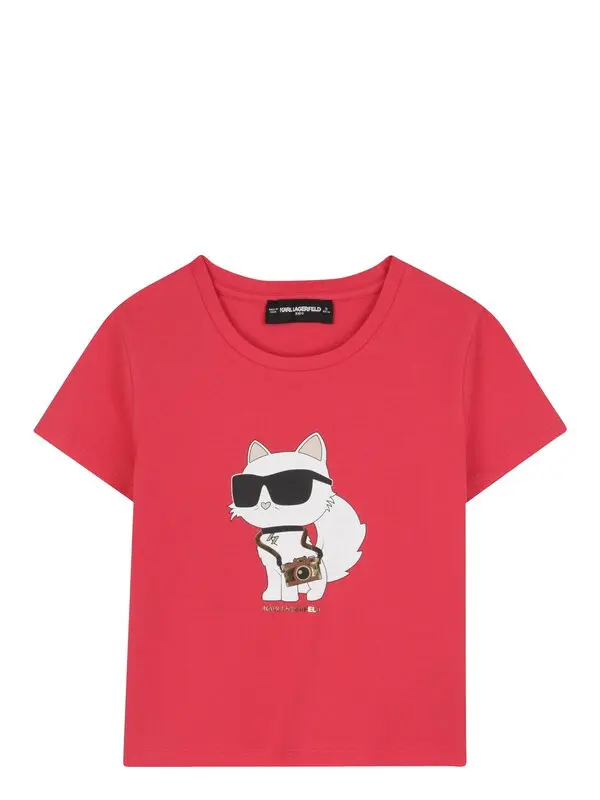 Karl Lagerfeld T-shirt With Logo - Red