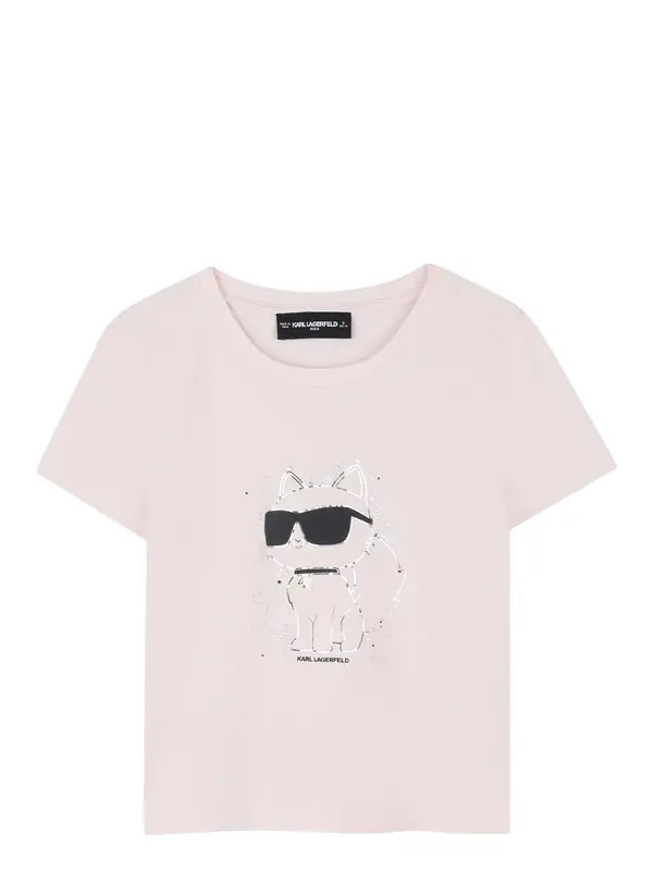 Karl Lagerfeld T-shirt With Logo - Pink