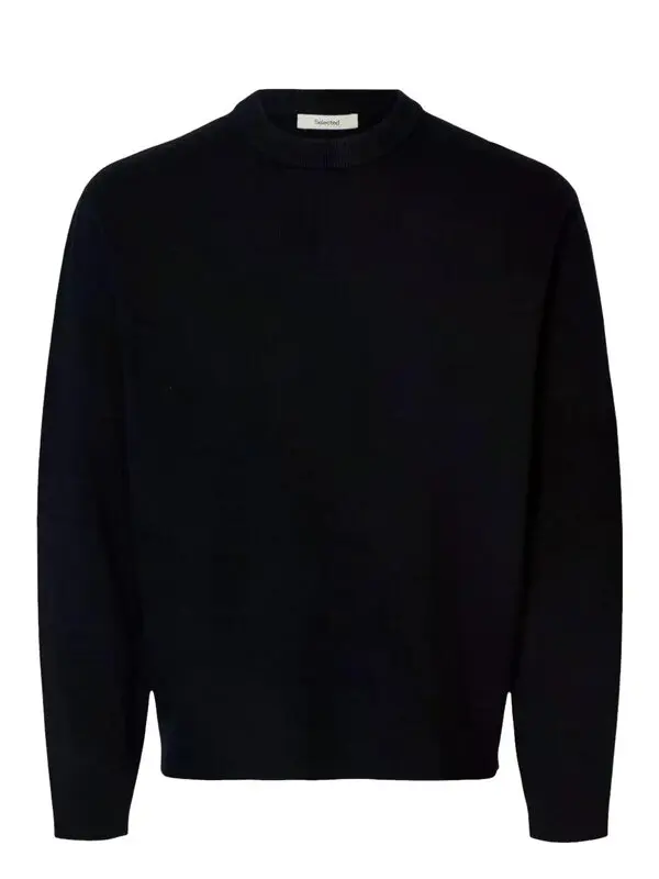 SELECTED Crew Neck Sweater - Blue