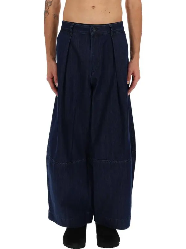 You Must Create Wide-leg Trousers - Blue