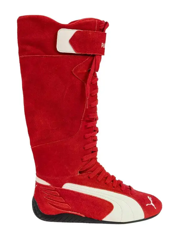 PUMA Speedcat Lace-up Knee-high Boots - Red