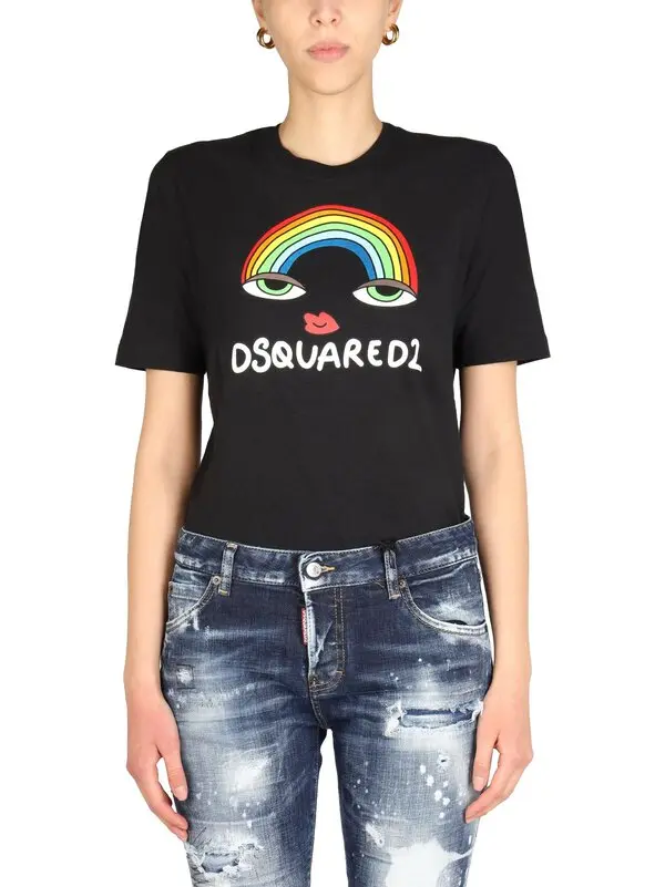 Dsquared2 Rainbow Renny T-shirt - Black
