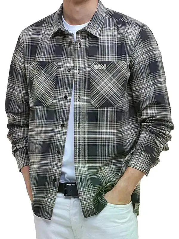 BARBOUR INTERNATIONAL Checked Pocket Shirt - Blue