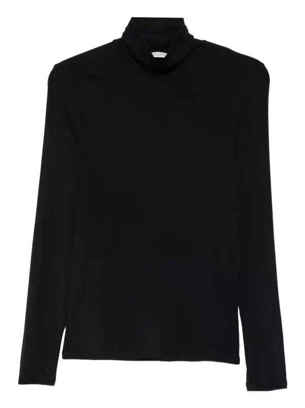 Marc O'polo Long-sleeve Jersey Turtleneck - Black