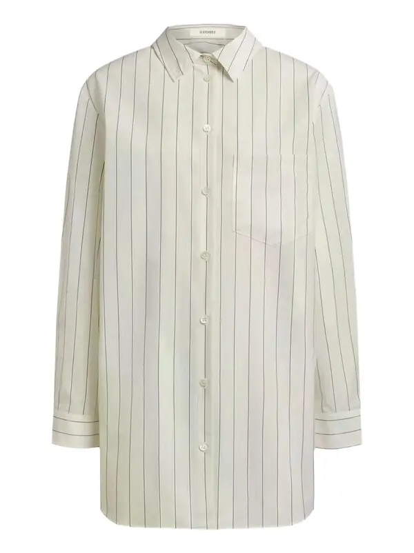 12 STOREEZ Striped Shirt - Neutrals