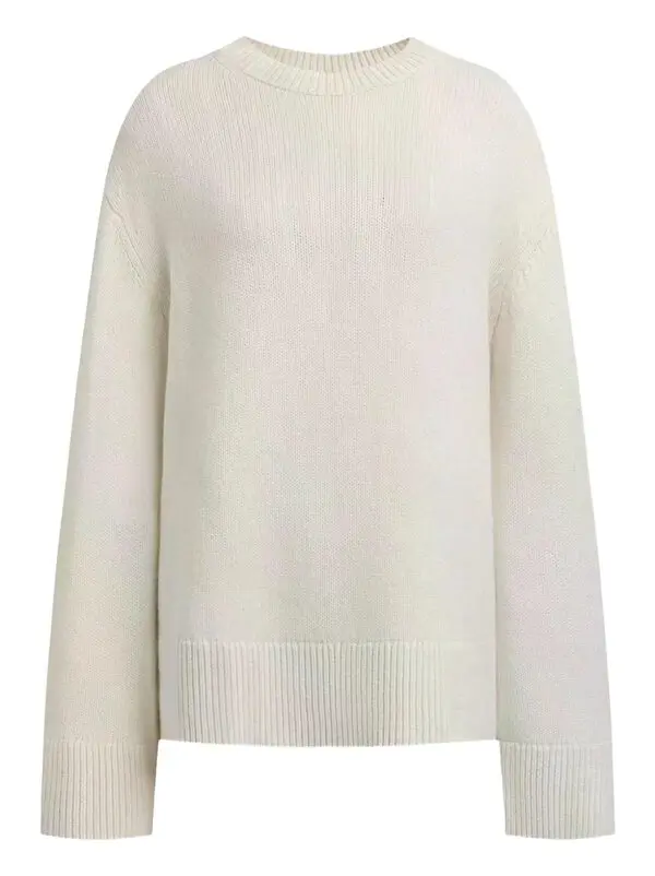 12 STOREEZ Merino Crew-neck Sweater - Neutrals
