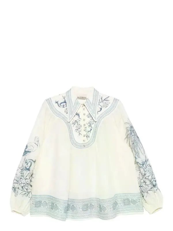 ALEMAIS Villa Romantica Blouse - White