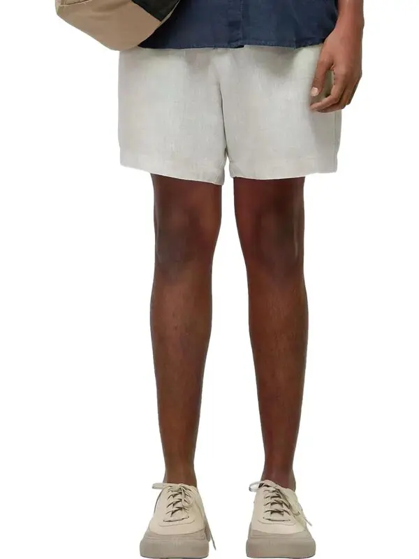 OSKLEN Balneario Linen Shorts - White