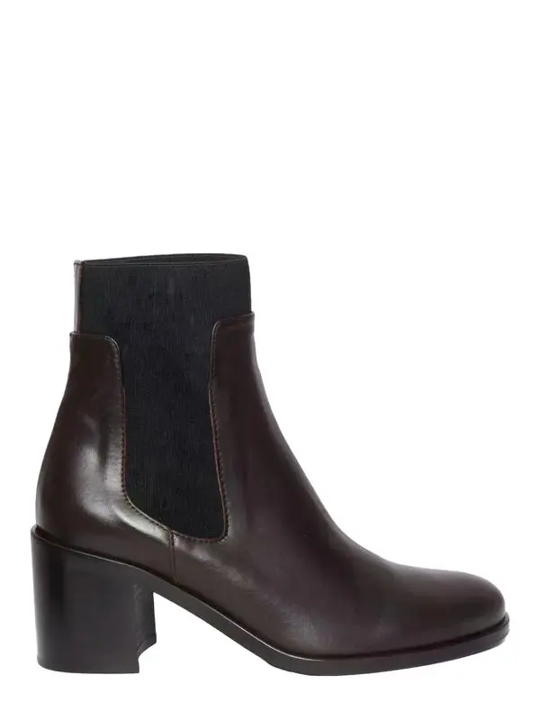 VIA ROMA 15 Leather Chelsea Boots - Brown