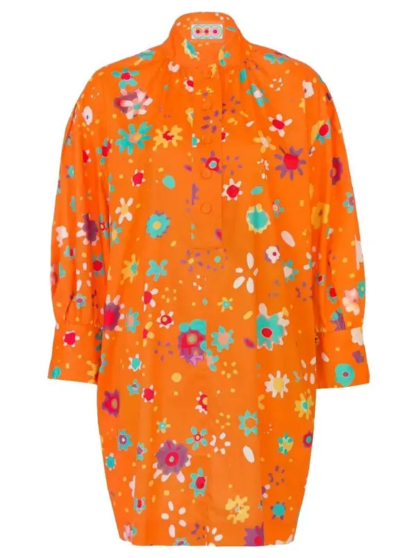 Lhd Harbour Island Floral Dress - Orange