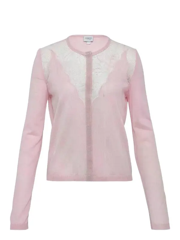 Giambattista Valli Lace-detailing Cardigan - Pink