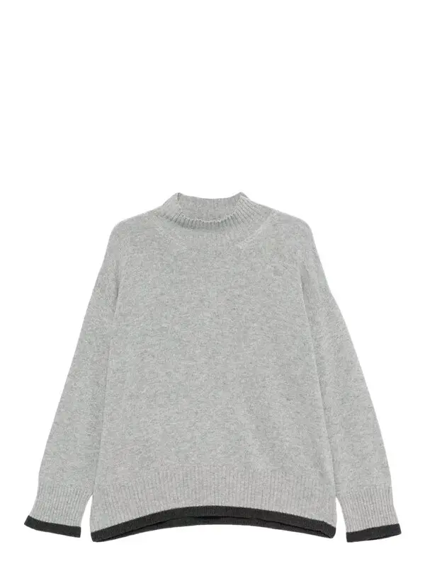 NEERA High-neck Sweater - Grey