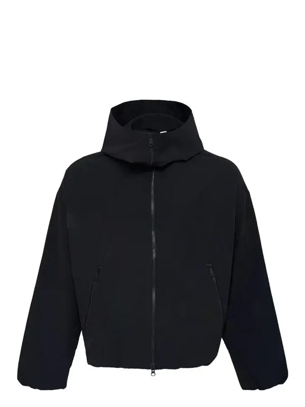FUMITO GANRYU Zip-fastening Hooded Jacket - Black