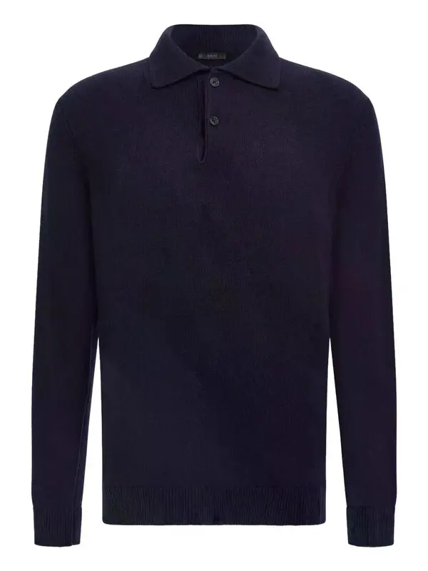 Boggi Milano Buttoned Polo Shirt - Blue