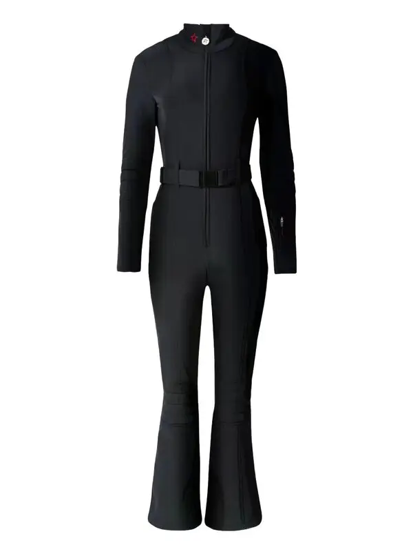 Perfect Moment Belted Star-detail Ski Suit - Black