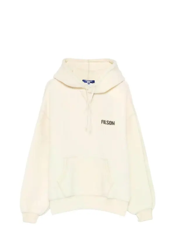 Junya Watanabe Pouch Pocket Hooded Sweatshirt - White