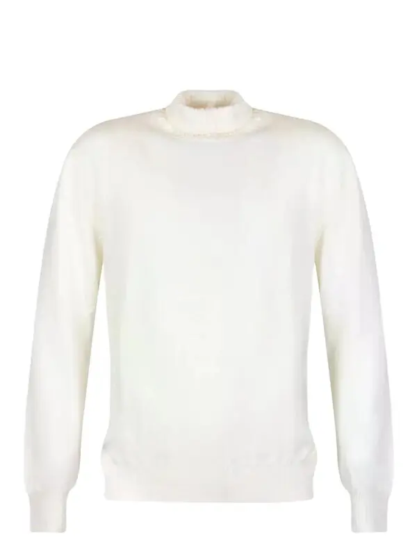 GRAN SASSO Long-sleeve Roll-neck Sweater - White