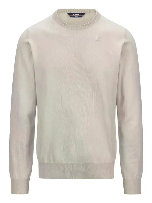 K-WAY Sebastien Ribbed Cotton Sweater - Neutrals