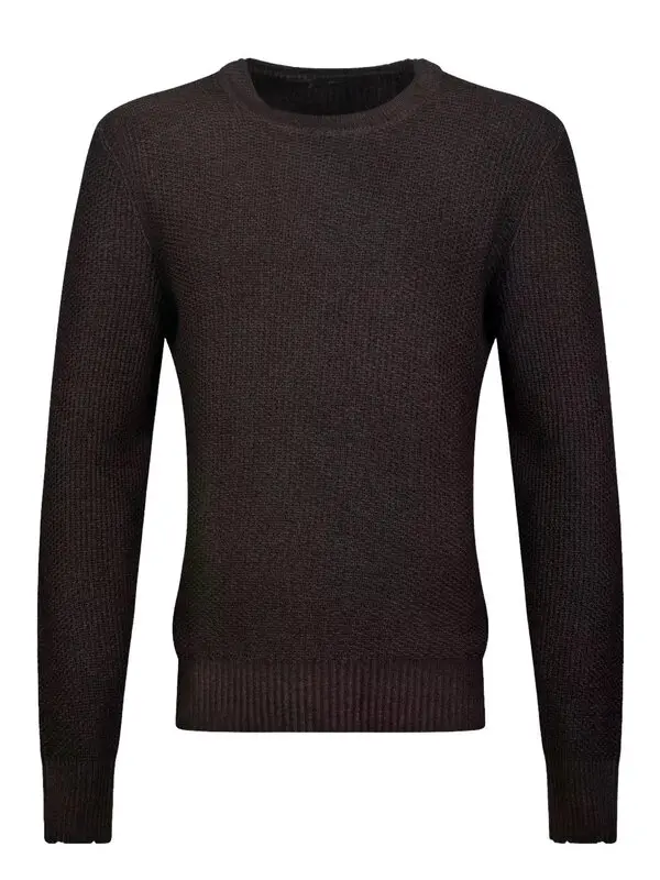 Tagliatore Crewneck Sweater - Brown