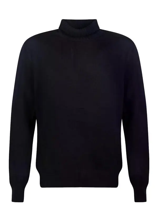 GRAN SASSO Long-sleeve Turtleneck Sweater - Blue