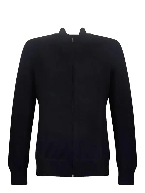 GRAN SASSO Zip-up Knitted Cardigan - Black