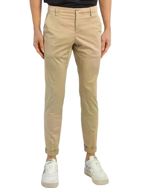 DONDUP Gaubert Cotton Chino Trousers - Neutrals
