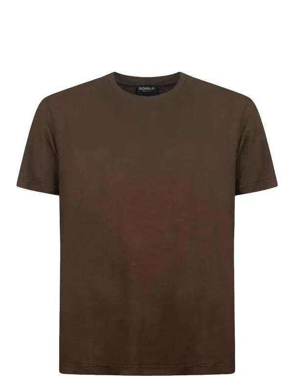 DONDUP Embroidered Logo T-shirt - Brown