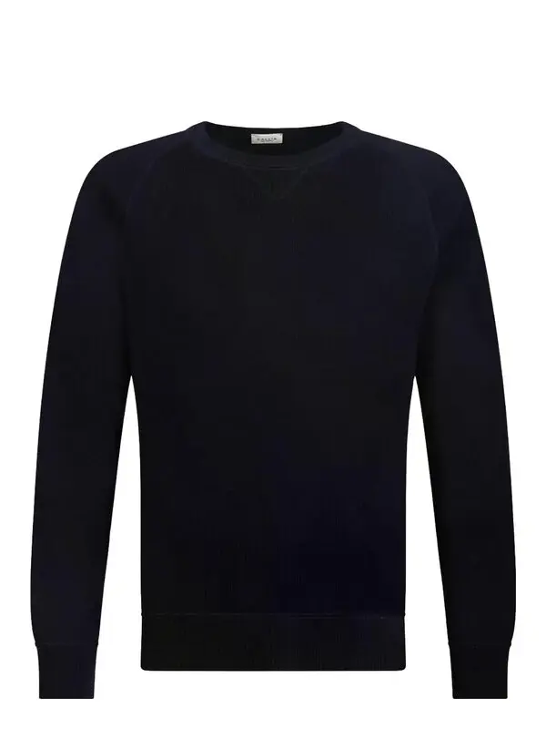 GALLIA Crew Neck Sweater - Blue