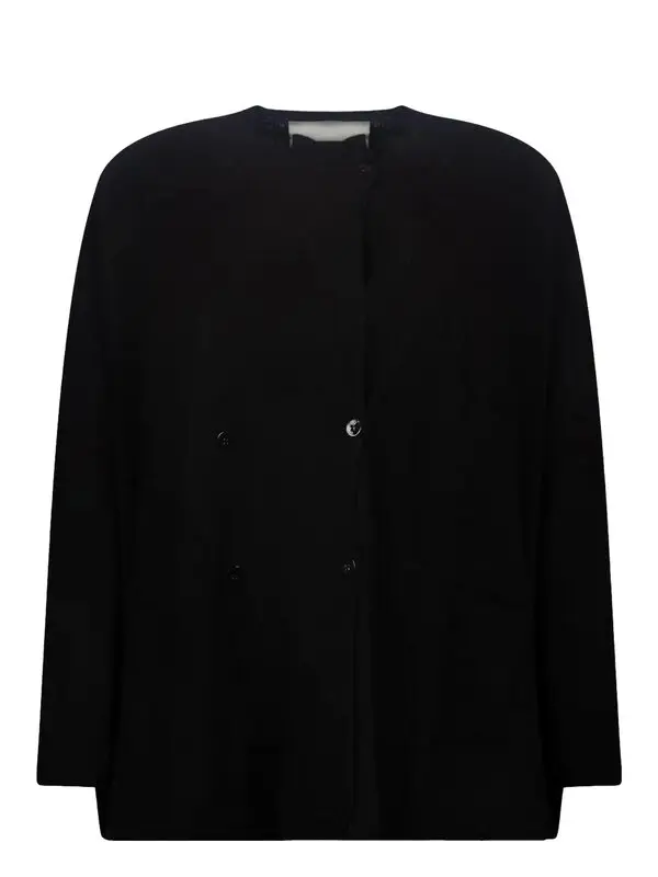 JEI-O Double-breasted Jacket - Black