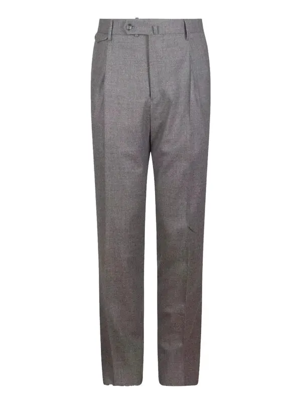 Tagliatore Pressed Crease Trousers - Grey