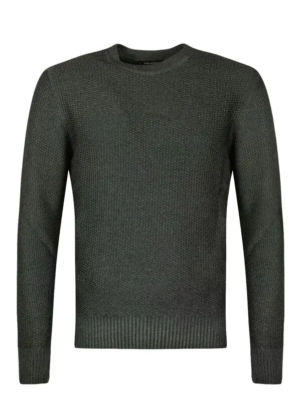 Tagliatore Round-neck Sweater - Green