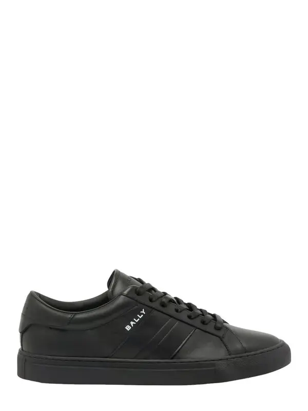 Bally Hedon Leather Sneakers - Black