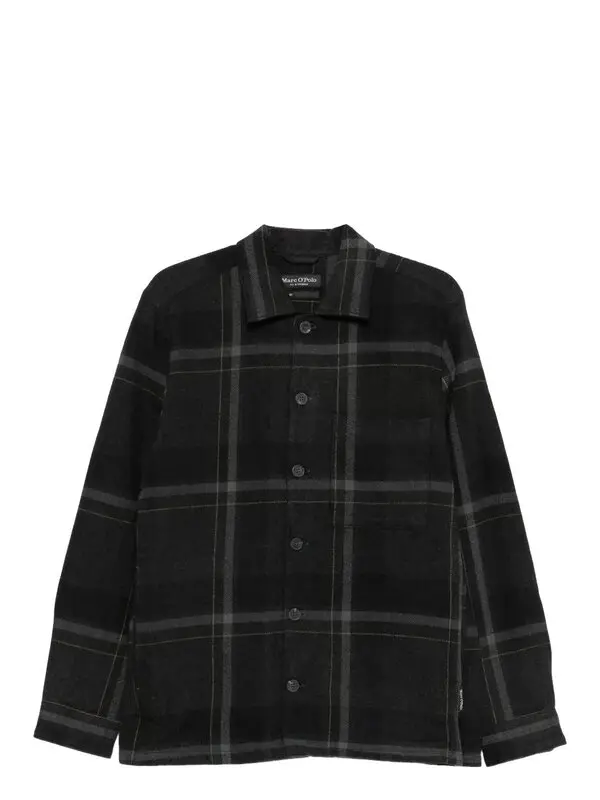 Marc O'polo Plaid Pocket Overshirt - Grey